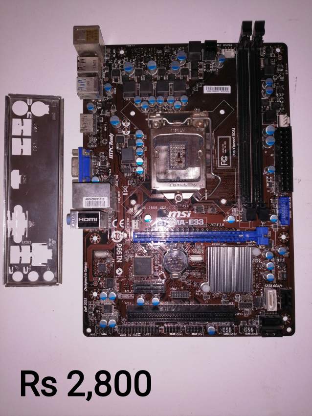 Motherboard MSI B75MA-E33 Socket LGA 1155 Promo -20% | Aster...